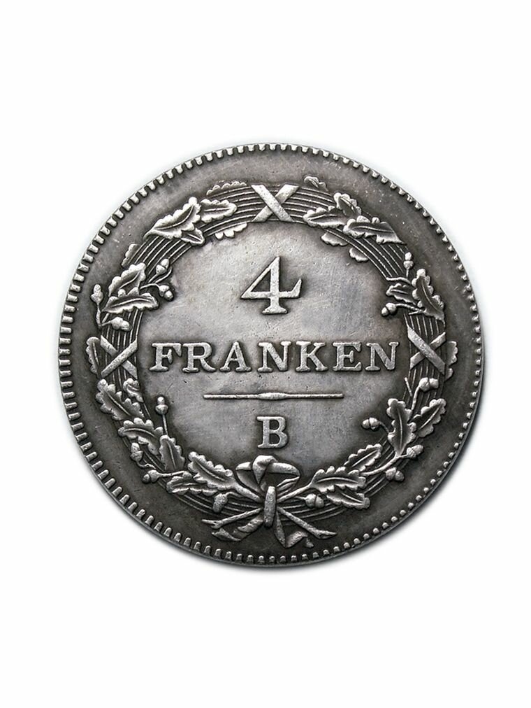 4 франка 1801 Швейцария Гельветическая республика сувенирная копия монеты, нумизматика, деньги для коллекции