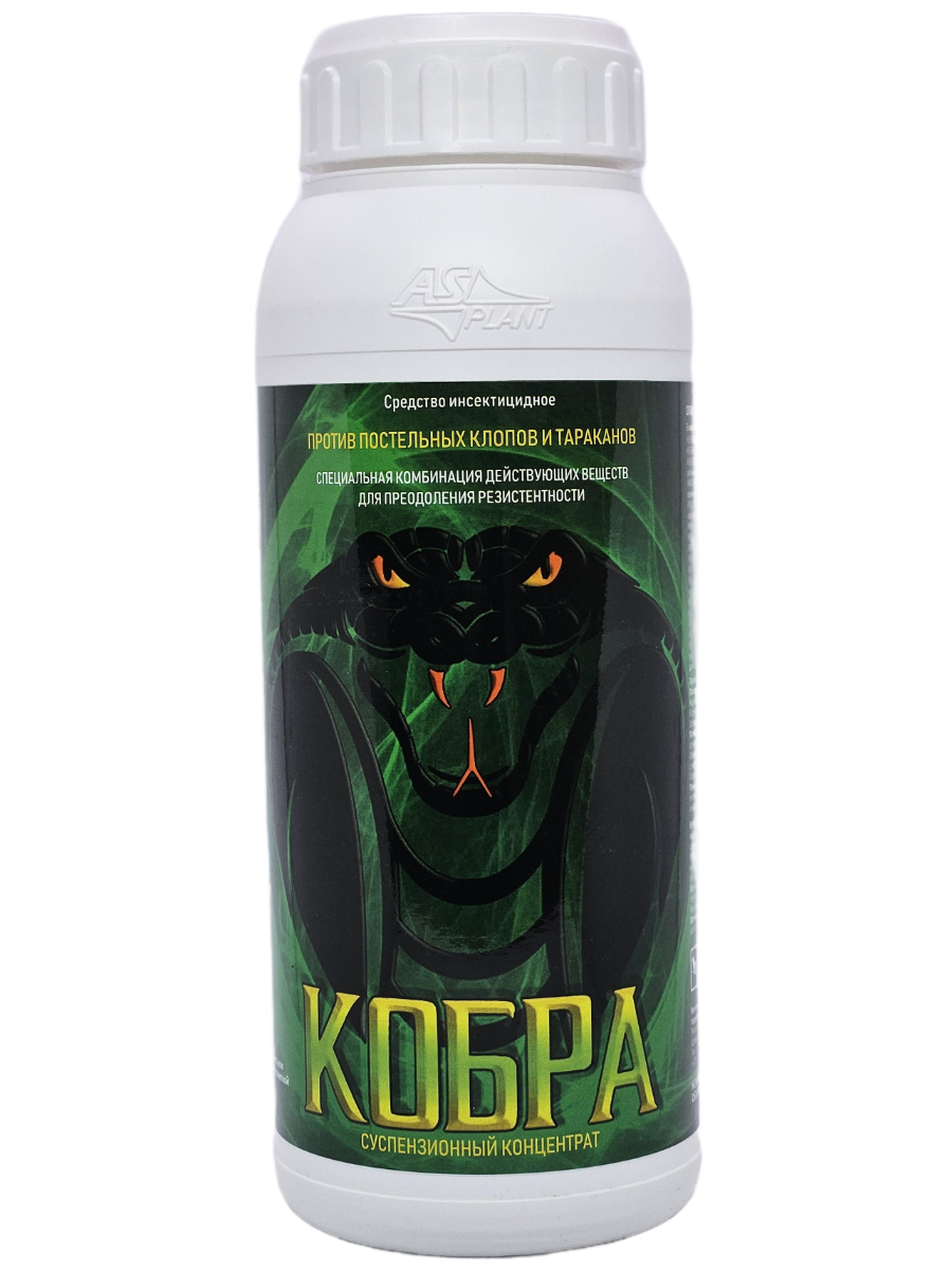 Кобра средство от тараканов и клопов, Асплант, 1 литр концентрат