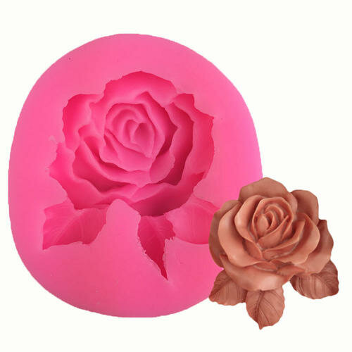 Новая розовая гипсовая форма - розовый торт декоративный пресс - форма - 2 шт.