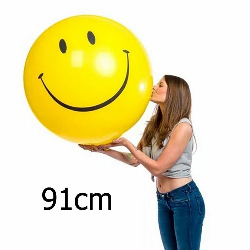 Большой воздушный шар длиной 36 дюймов (91 см). желтый латексный шар-гигант длиной 91 см.