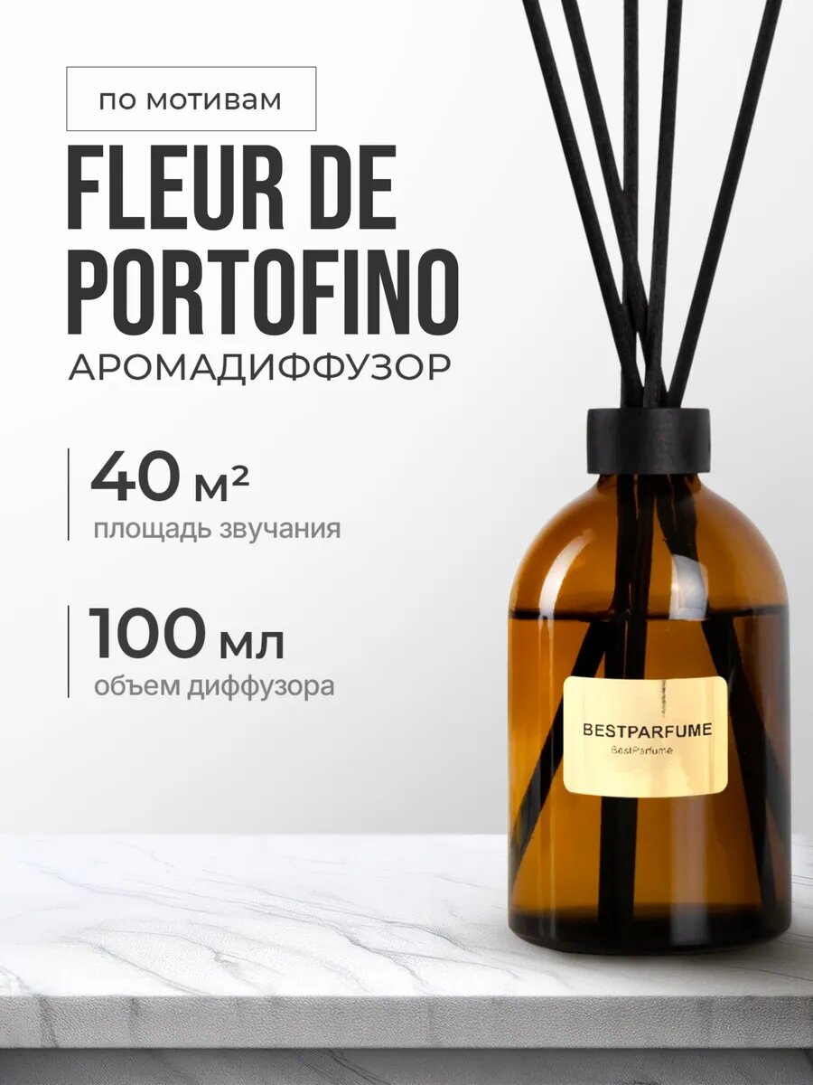 Диффузор для дома с палочками аромадиффузор Fleur Portofino стойкие