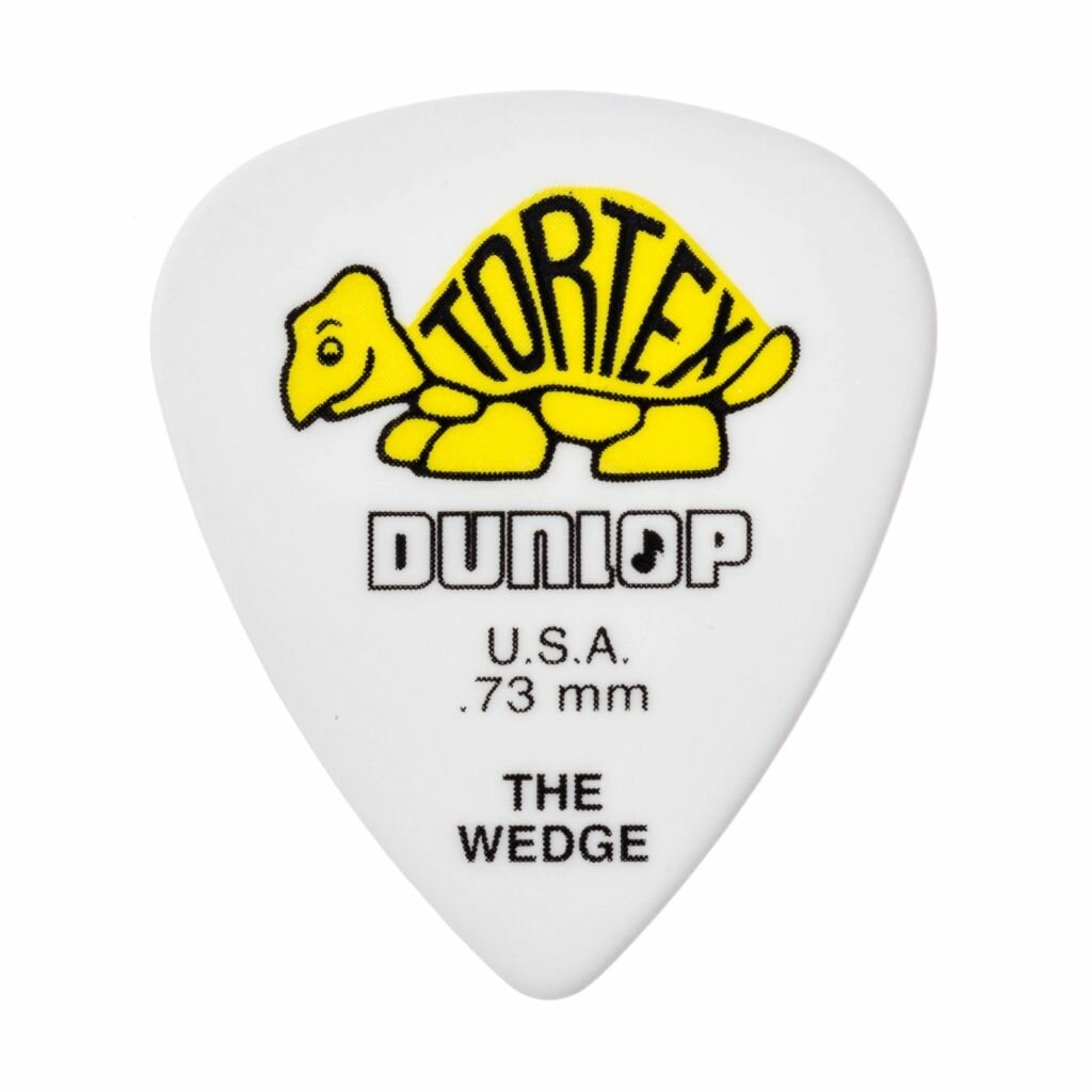 Медиатор для гитары, Dunlop Tortex Wedge, 0,73мм, 424R.73