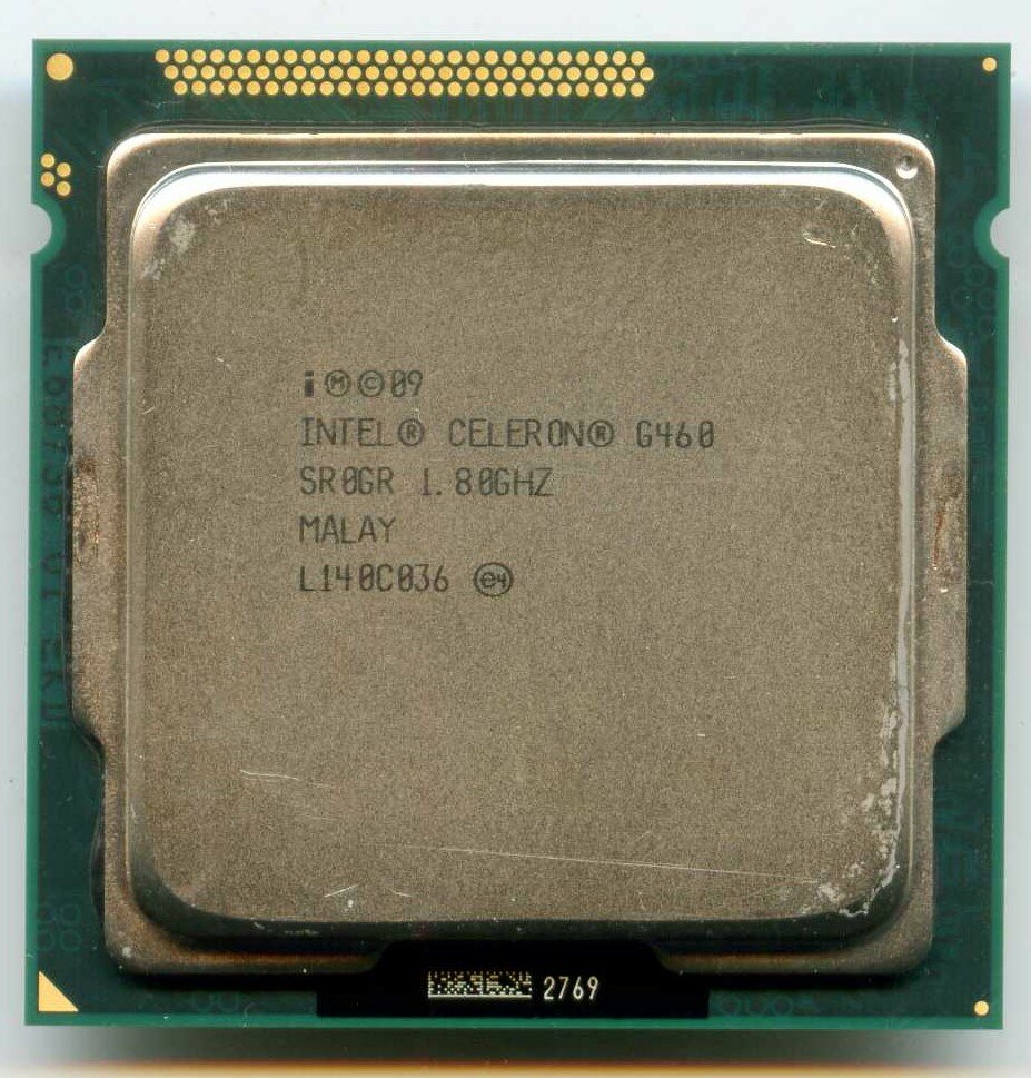 Процессор Intel Celeron G460 1,8 GHz, Socket 1155/1,5Mb/1x Core/HD Graphics, SR0GR Malay