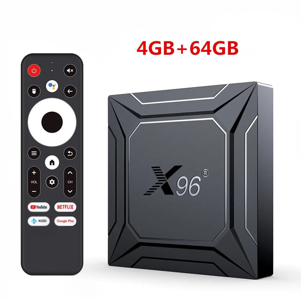 X96 Android TV Box 4/64 Гб черный