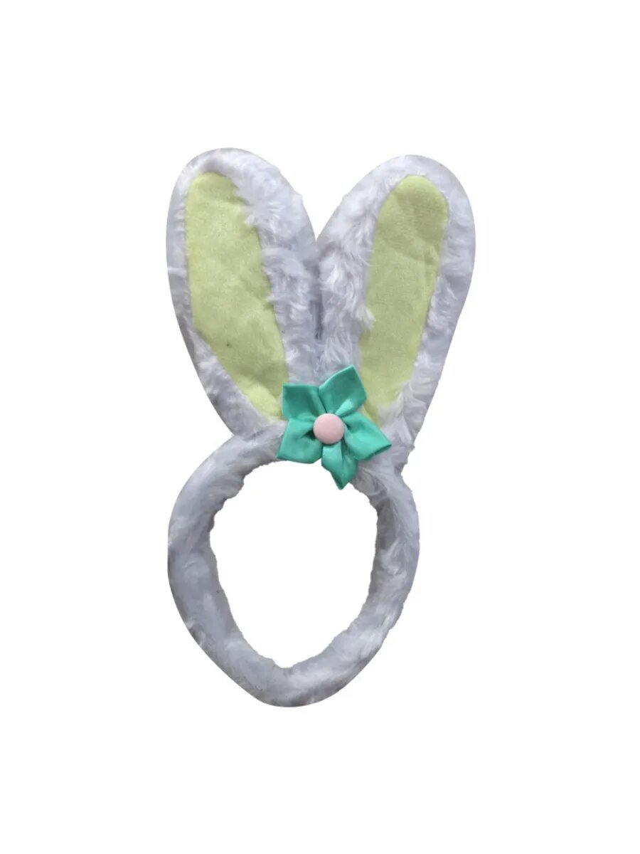 Ободок "Зайка" Серый с бантиком / 12*26 см / 1 шт. / Веселый праздник