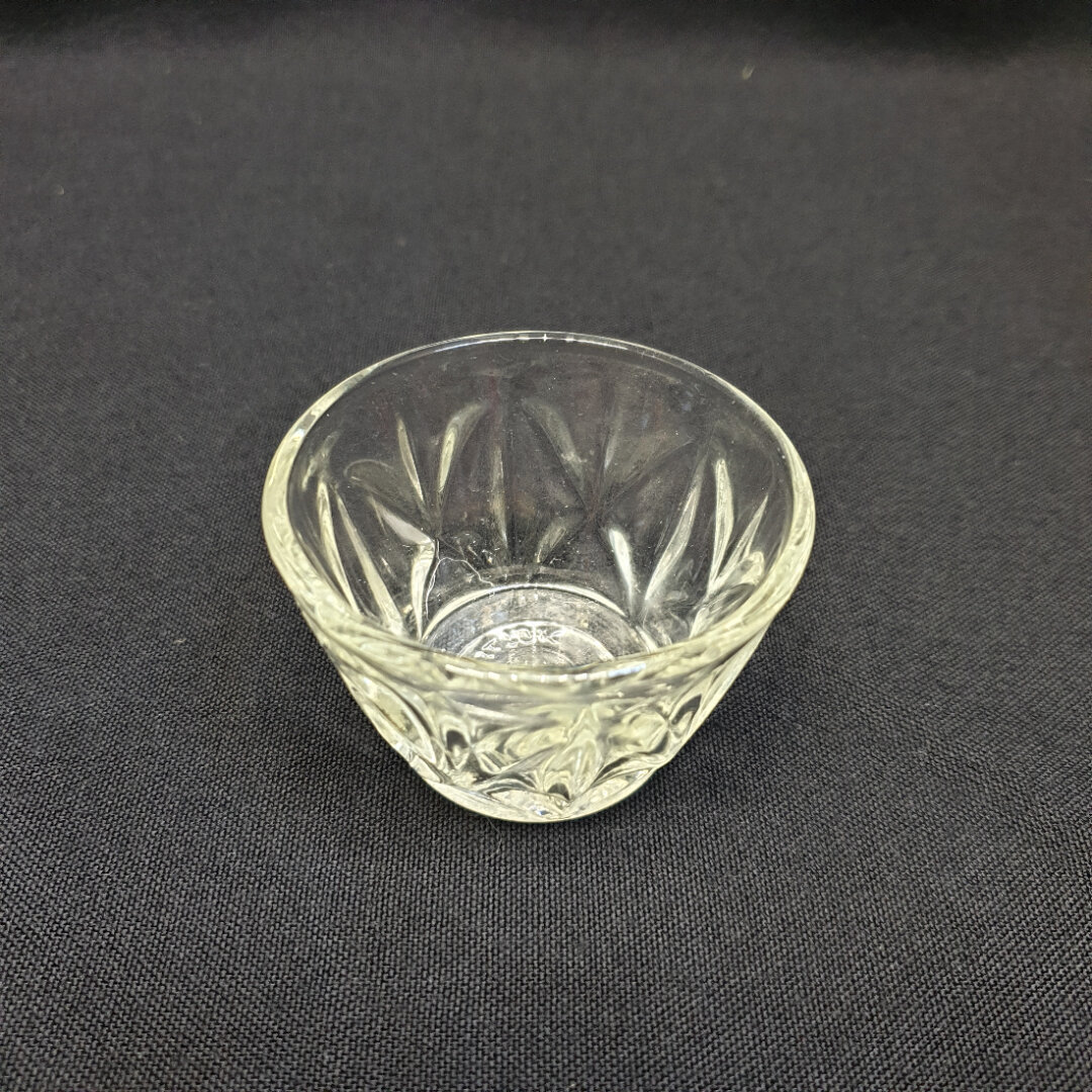 Солонка "Узор", стекло, Уршельский СЗ. Винтаж, СССР.