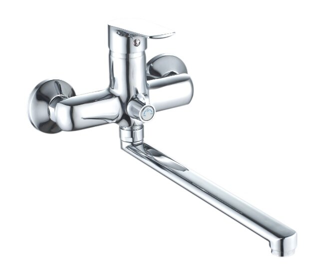 Смеситель для ванны Edeny E6528 длинный излив хром