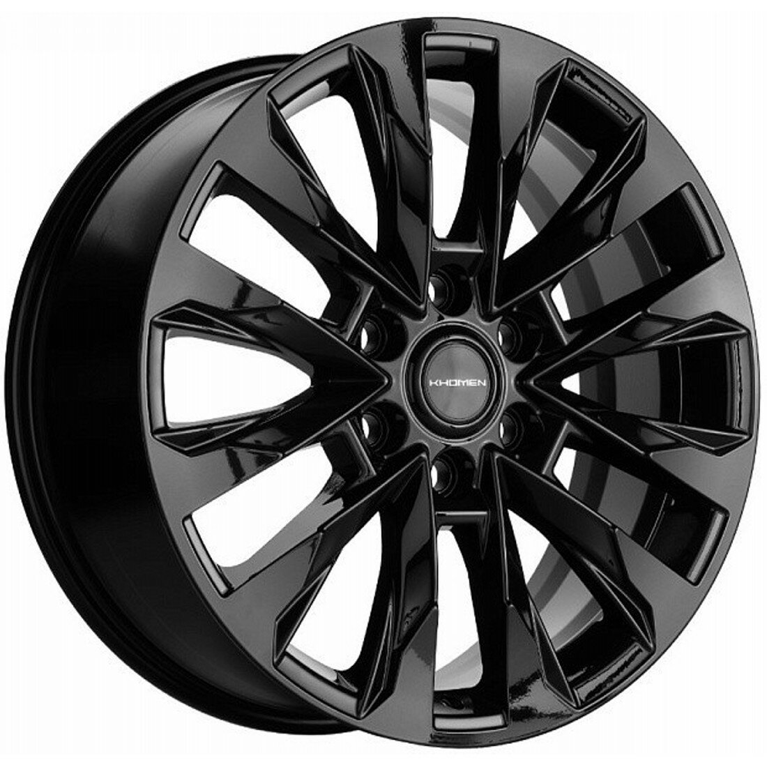 Колесный диск Khomen Wheels KHW2010 8x20 6x139,7 ET38 67,1 Black литой для автомобиля