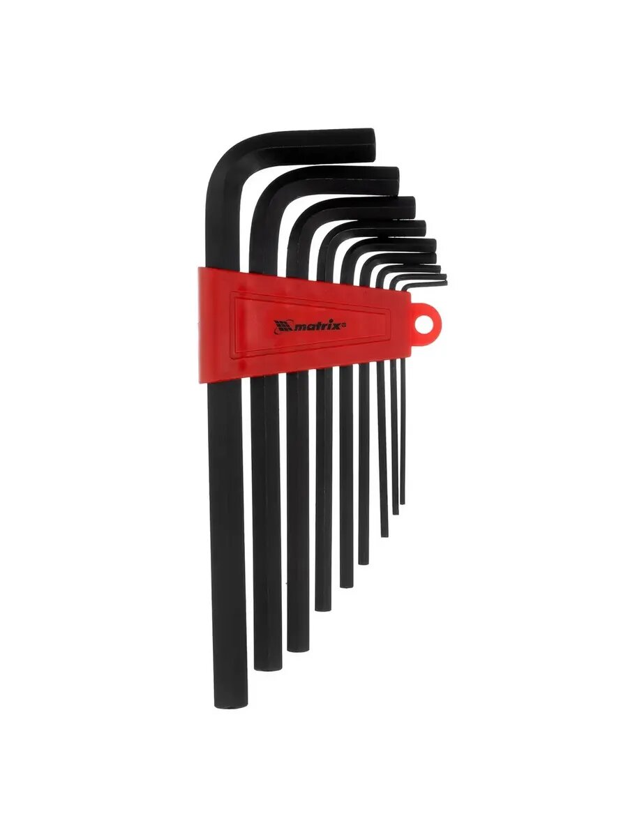 Набор ключей имбусовых HEX 9шт HEX 2.0-12мм CrV 11227