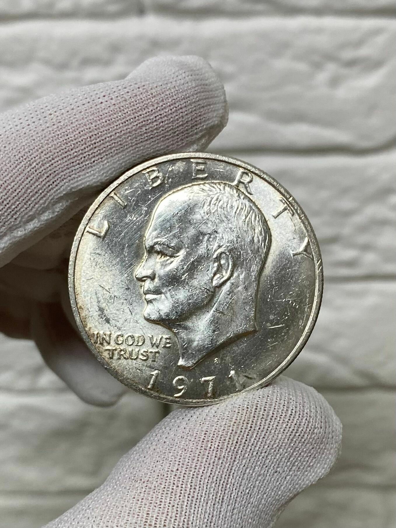 XF-AU! Лунный 1 доллар Эйзенхауэр. Двор Сан-Франциско S . США, 1971