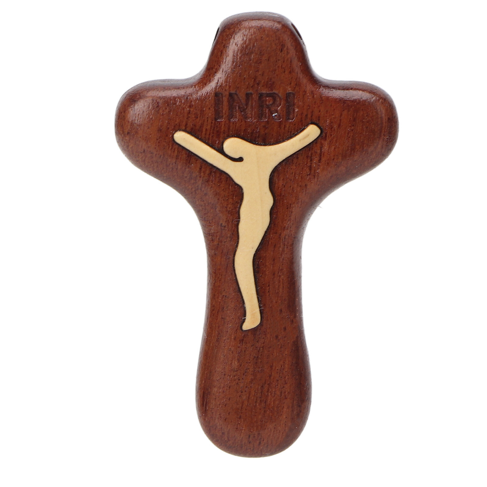 Деревянный крест-кулон, лёгкое ювелирное украшение, деревянный католический крест для мужчин и женщин
