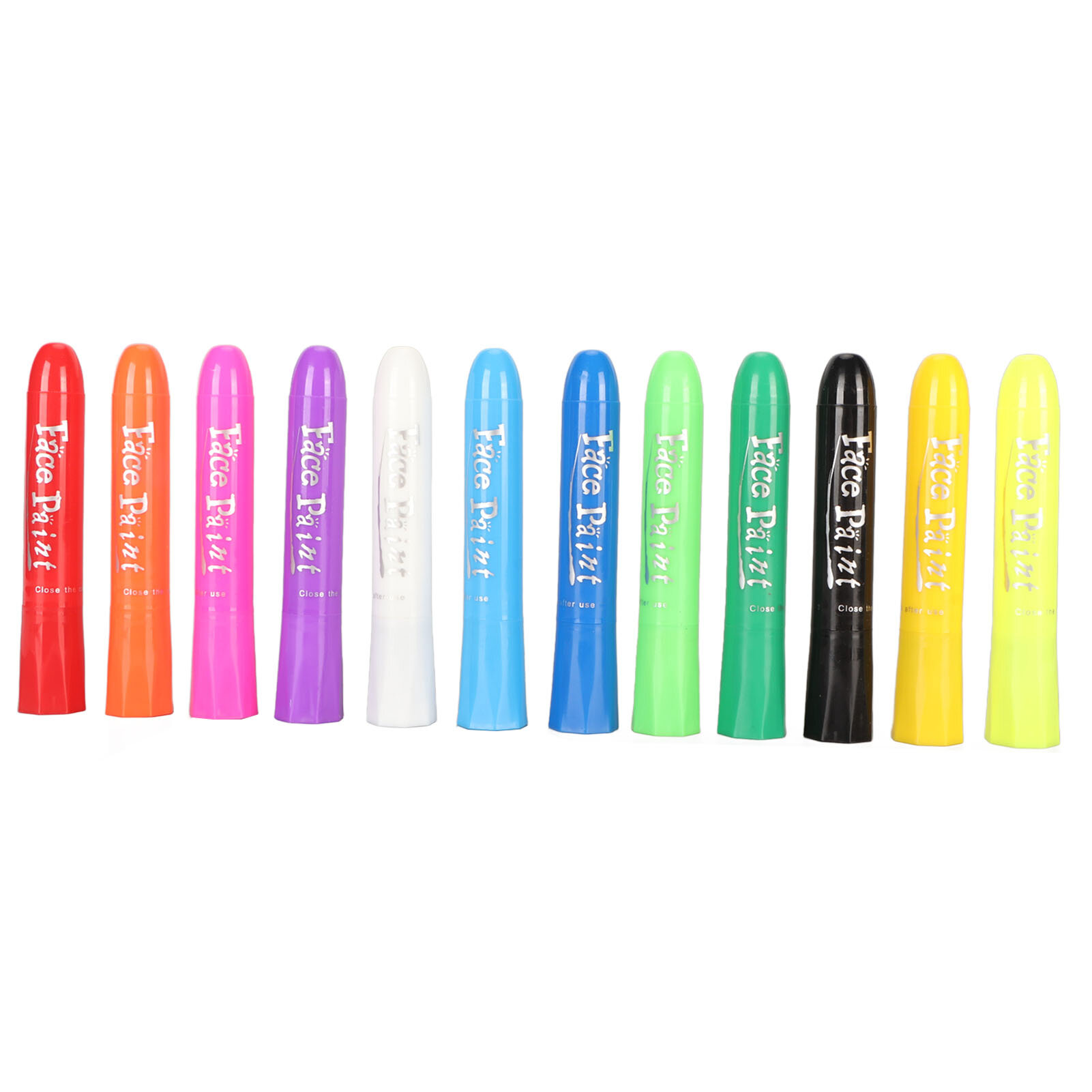 12 цветов ручки для рисования на лице, детские мелки для самостоятельной раскраски лица, смываемые палочки для временной краски для тела для рождественской вечеринки в честь Хэллоуина