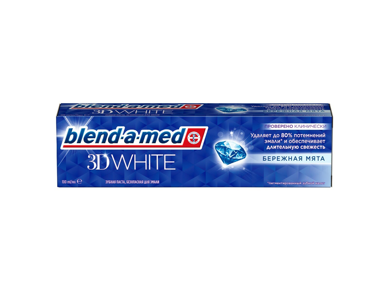 Зубная паста Blend-a-med 3D White Бережная мята, 100мл