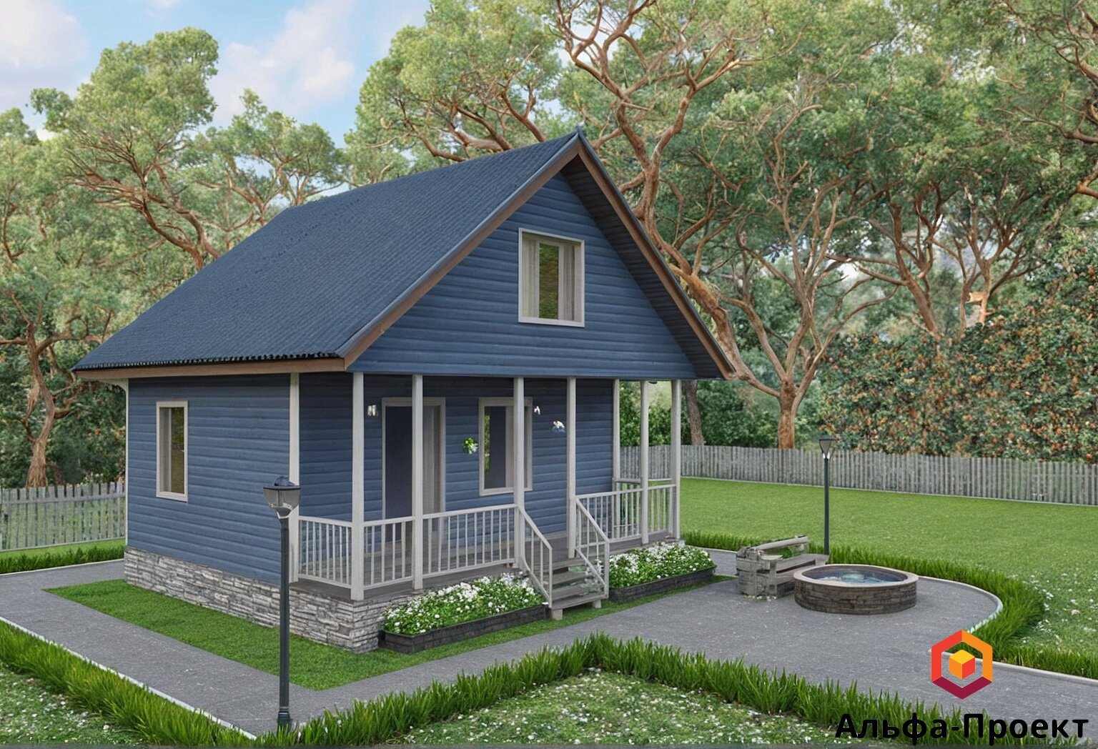 Проект дома из СИП 36 м2 от Альфа-проект (на флеш-накопителе)