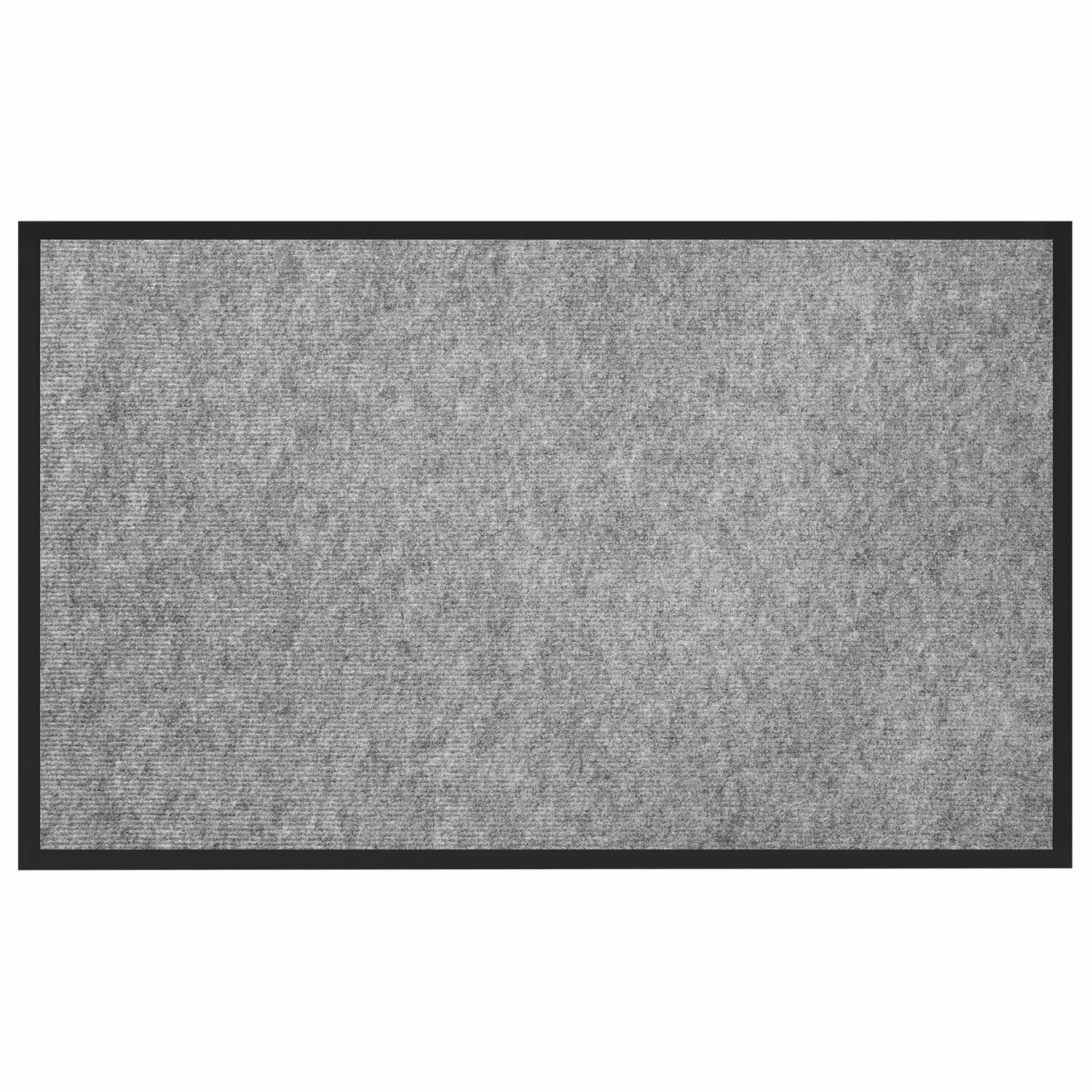 Коврик придверный 50х80 см, серый, влаго-грязезащитный, 300 г/м2, мелкий рубчик, PRIMILA STANDARD, 701019