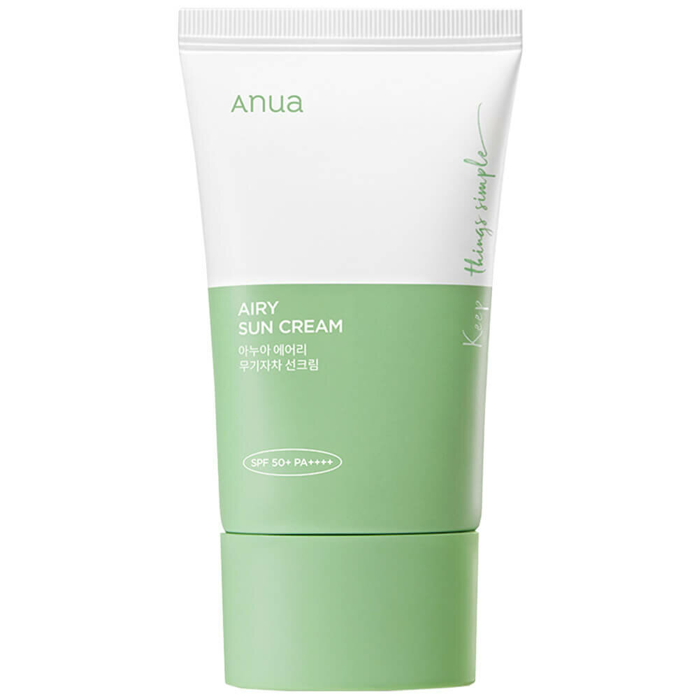 Лёгкий минеральный солнцезащитный крем Anua Airy Sun Сream SPF50+ PA++++ 50 мл