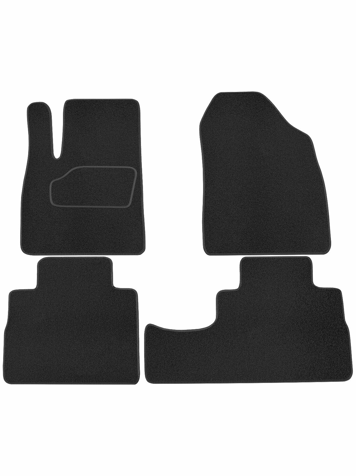 Коврик салонный ворсовый (черный) для Jetour Dashing (22-Н. В.)