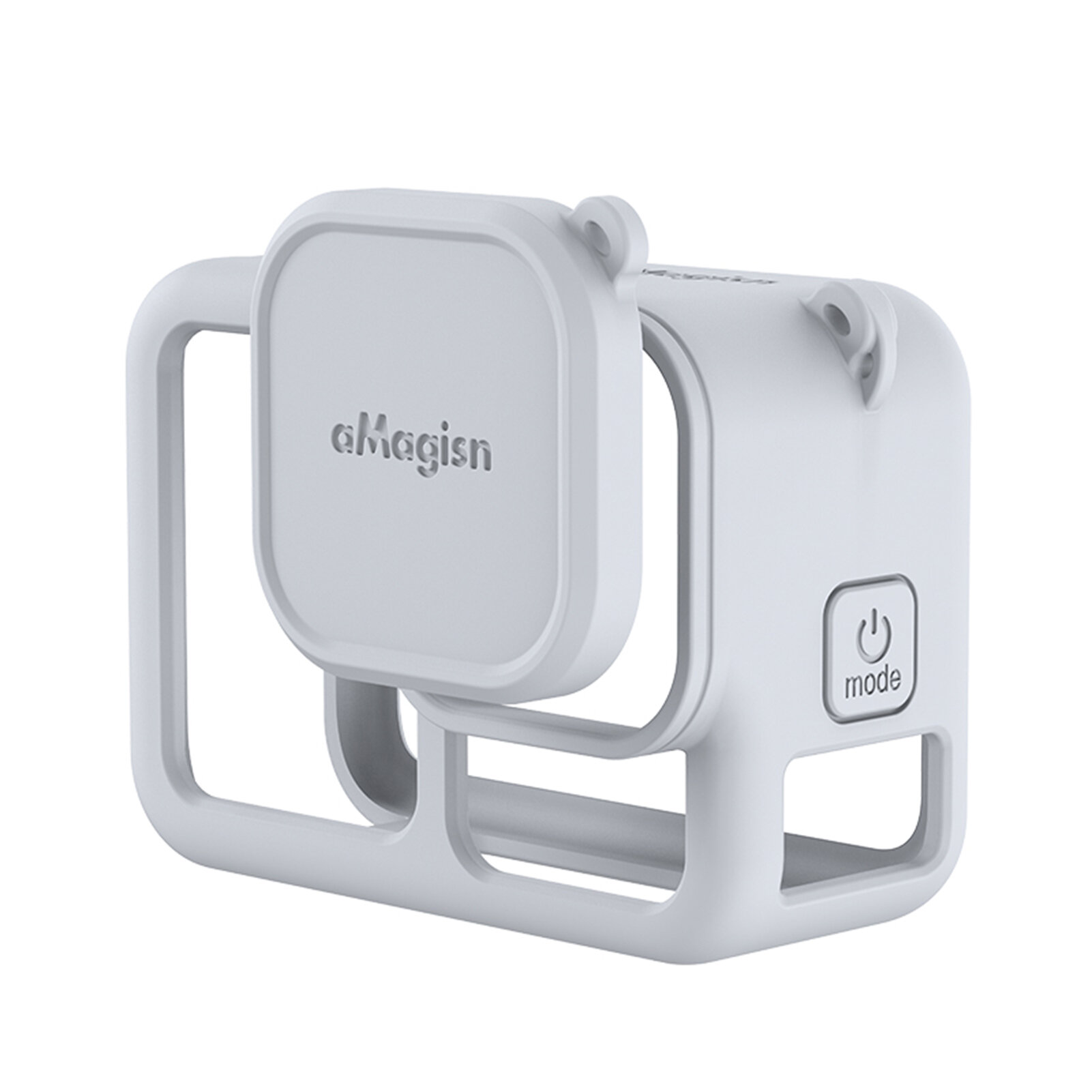 AMagisn Sports Camera Silicone Protective Case Cover + Silicone Cap Lens With Lanyard Shockproof Compatible with GoPro Hero 13 Action Camera Accessories