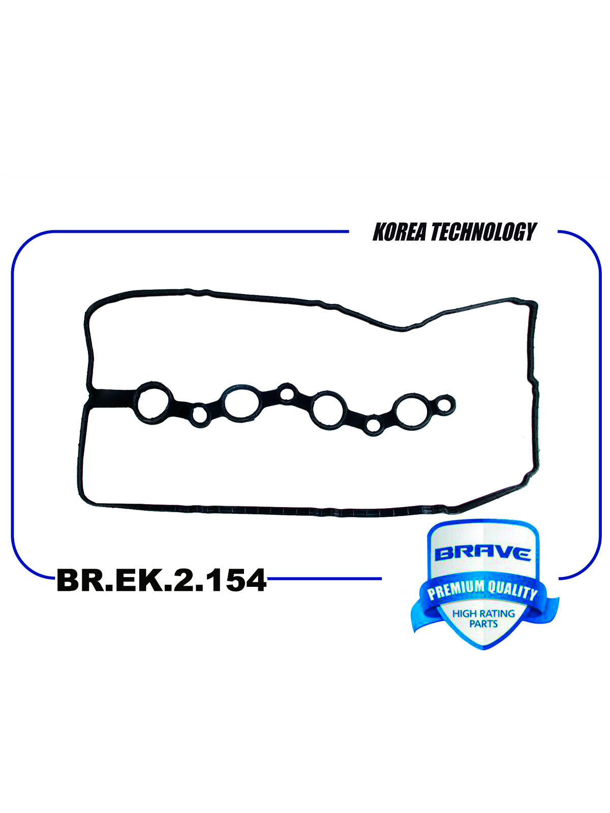 Прокладка клапанной крышки 22441-03050 BR. EK.2.154 Solaris II 1.4 2017-, Rio IV 1.4 2017-, BRAVE BREK2154