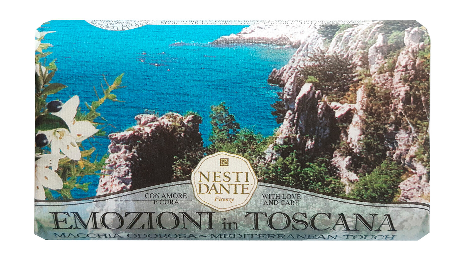 NESTI DANTE Emozioni in Toscana Мыло Прикосновение средиземноморья, 250 г