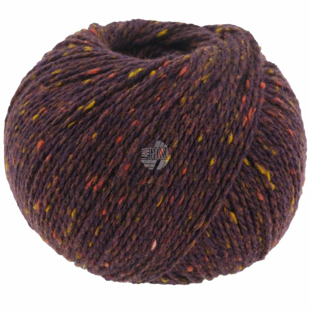 Пряжа для вязания Lana Grossa Country Tweed Fine (110 Mokka meliert) 1 моток 50 г/180 м