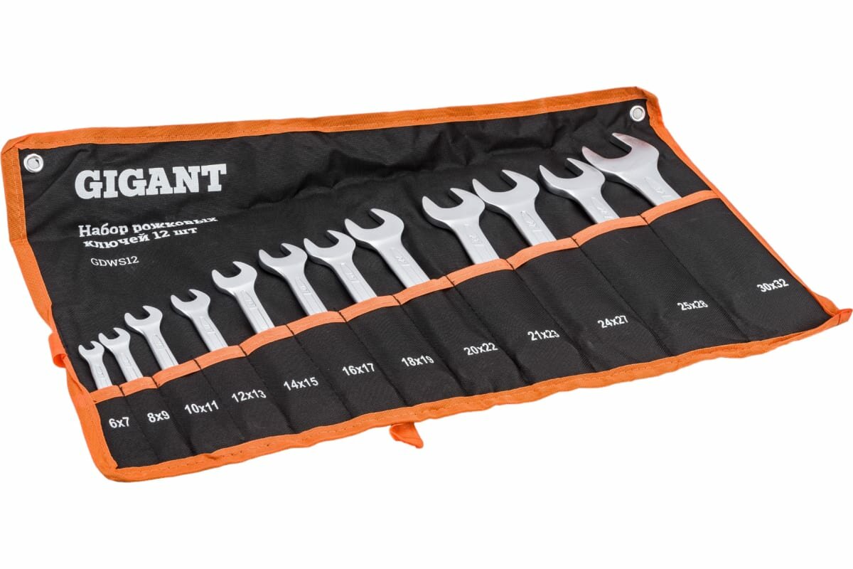 Набор рожковых ключей 12 шт Gigant GDW12