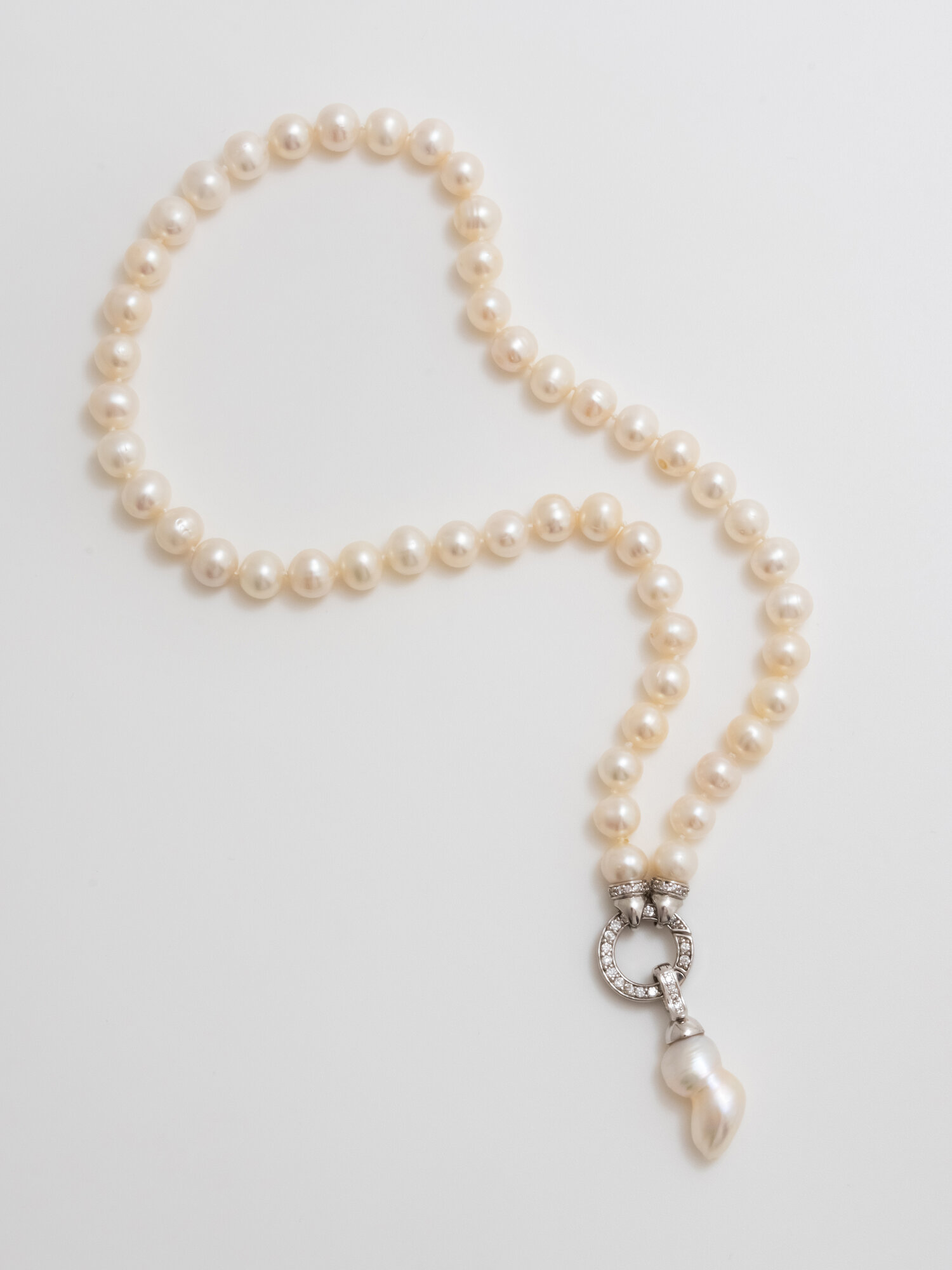 Колье, жемчуг культивированный, жемчуг пресноводный культивированный, жемчуг пресноводный