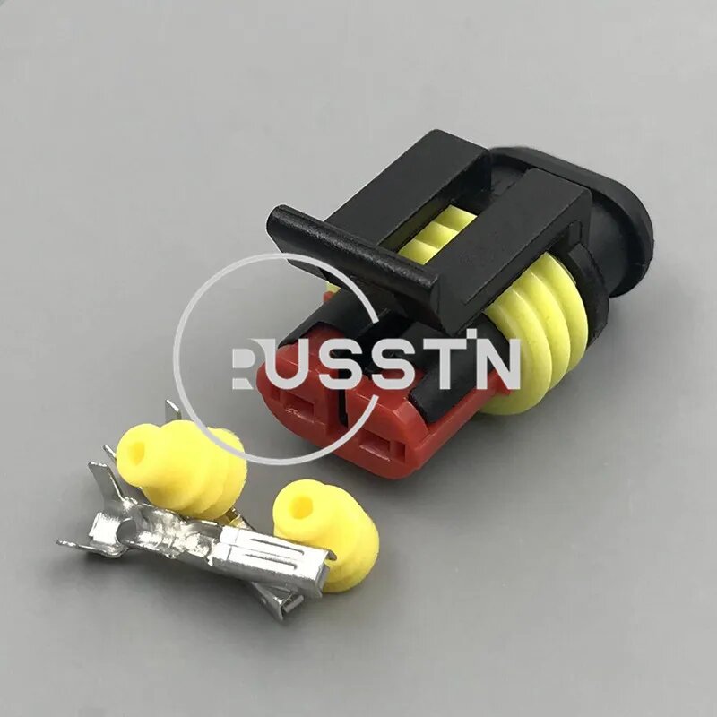 Автомобильный разъем AMP SuperSeal 2Pin 1 Set Female