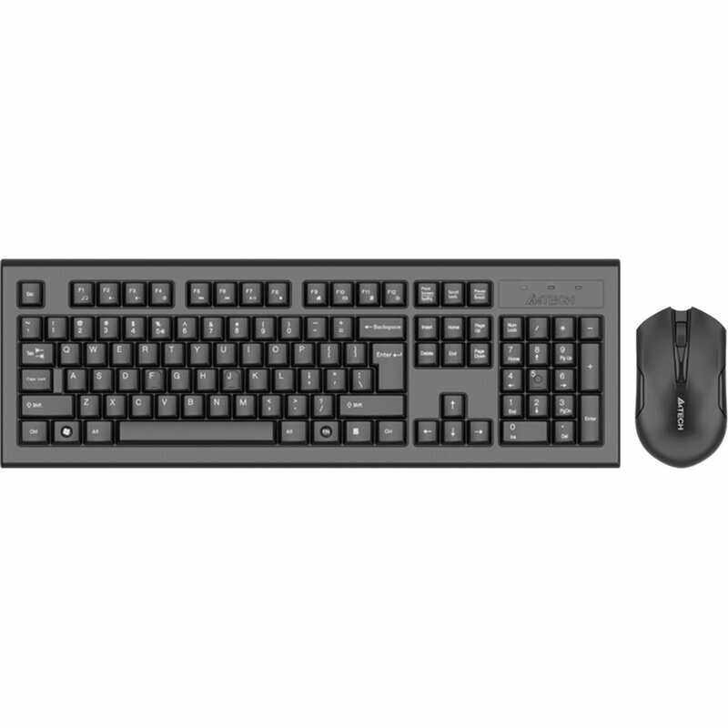 Набор клавиатура+мышь A4Tech 3000NS клав: чер мышь: чер/USB/WLS/Multimedia