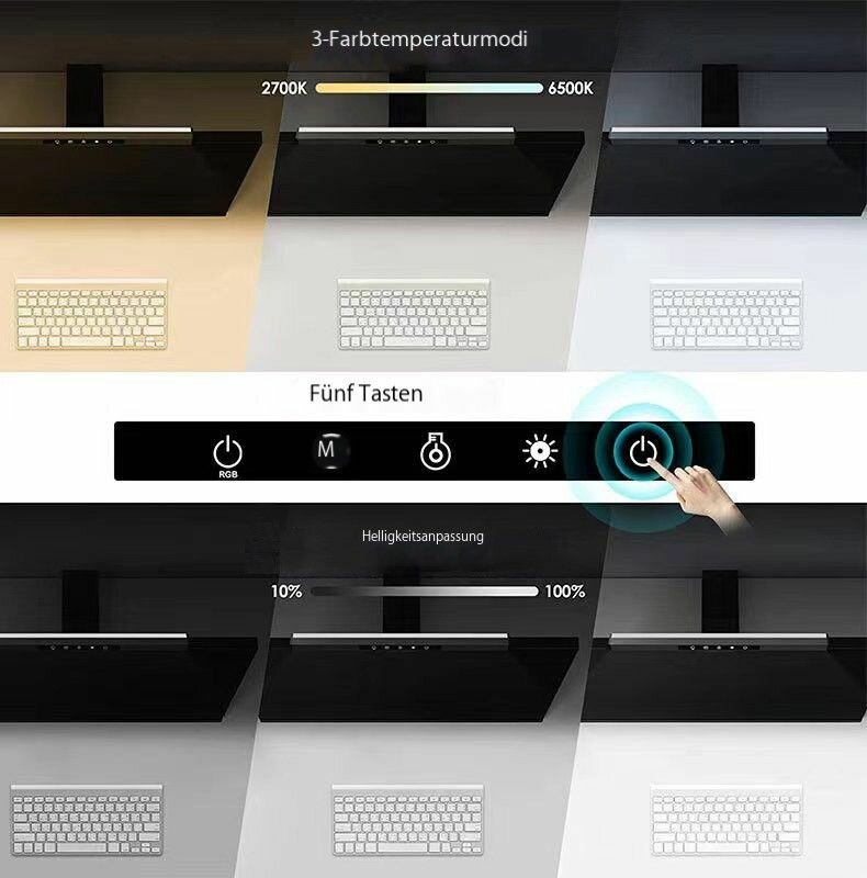 Умная RGB-подсветка для монитора с Bluetooth – идеальный свет для работы и отдыха