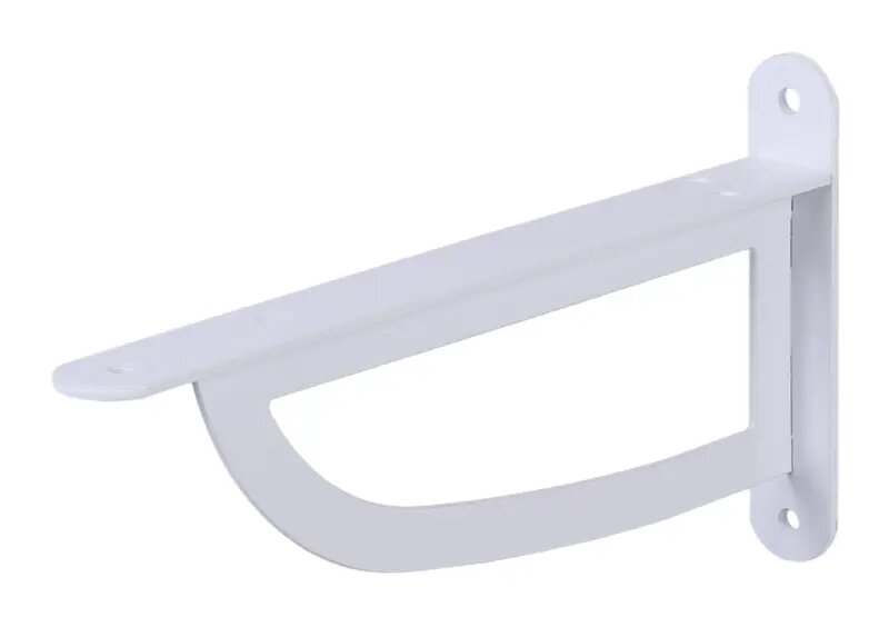 Кронштейн Larvij D-Wall 23x12 см сталь нагрузка до 50 кг цвет белый