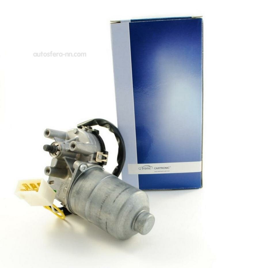 CARTRONIC CRTR0101500 Мотор стеклоочистителя патриот (под трапецию автоприбор) (белый прямоугол. разъем) cartronic