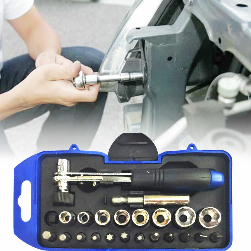 Новые наборы садовых инструментов 23 предмета набор отверток с торцевыми головками быстрый гаечный ключ отвертка с храповым механизмом