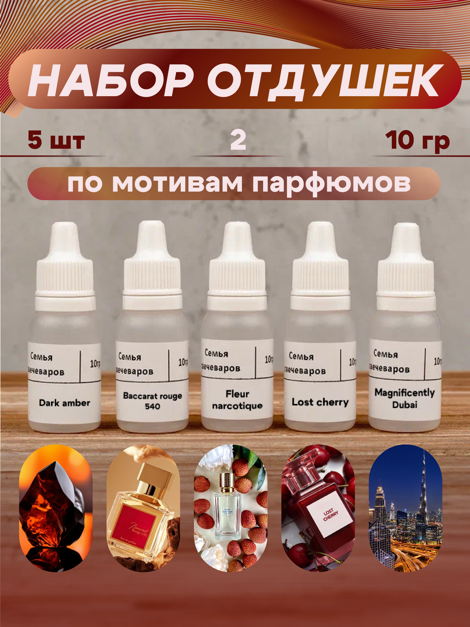 Набор отдушек "По мотивам парфюмов 2"