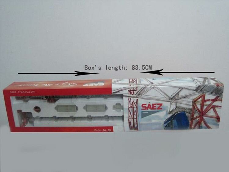Модель башенного крана ROS 80100 SAEZ SL-55 (1:87) Детализированная коллекционная игрушка, строительная техника для детей и взрослых