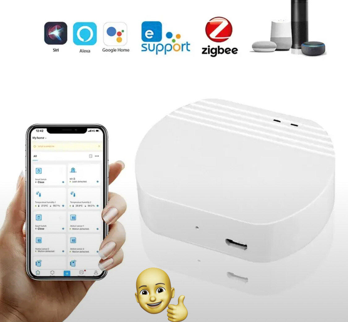 Умный хаб шлюз Zigbee eWeLink , ZigbeeBridge origin с обновлением. НЕ для чайников! Сертификат качество