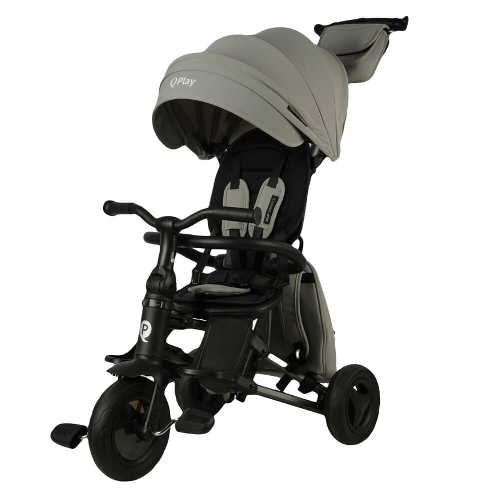 QPlay Sprinter SL, детский трехколесный велосипед от 10 месяцев до 3-4 лет, цвет Grey (Rub/Graphite)