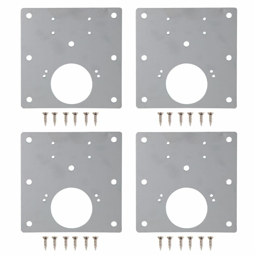 4 комплекта крепежной пластины для петель из нержавеющей стали, пластина ремонта