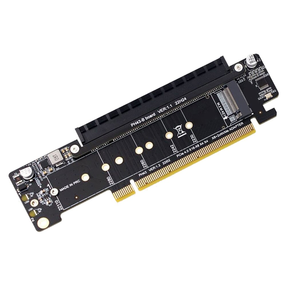 Высокоскоростная плата расширения PCIE4.0 для разделения полос движения 8+4+4 для вычислений