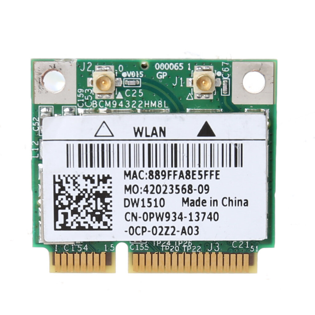 2,4/5 ГГц Беспроводная карта 802.11A/B/G/N Half MINI PCI-Express WIFI Card для DELL E4200