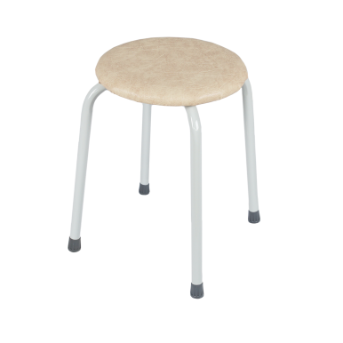 Табурет круглый "Пенек крепкий" бежевый