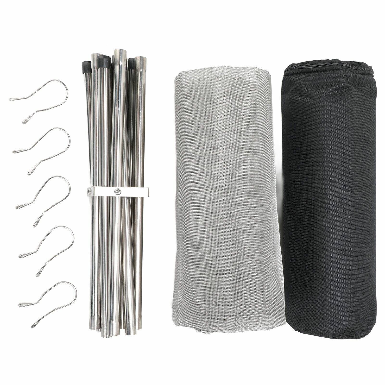 Портативная сетчатая подставка для костра из нержавеющей стали, складной гриль-барбекю для кемпинга на открытом воздухе