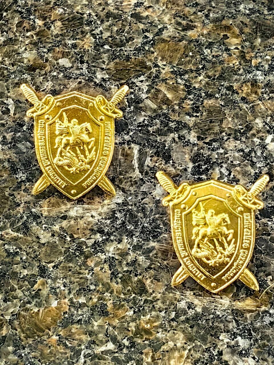 Петлица эмблема следственный комитет - 2 шт.