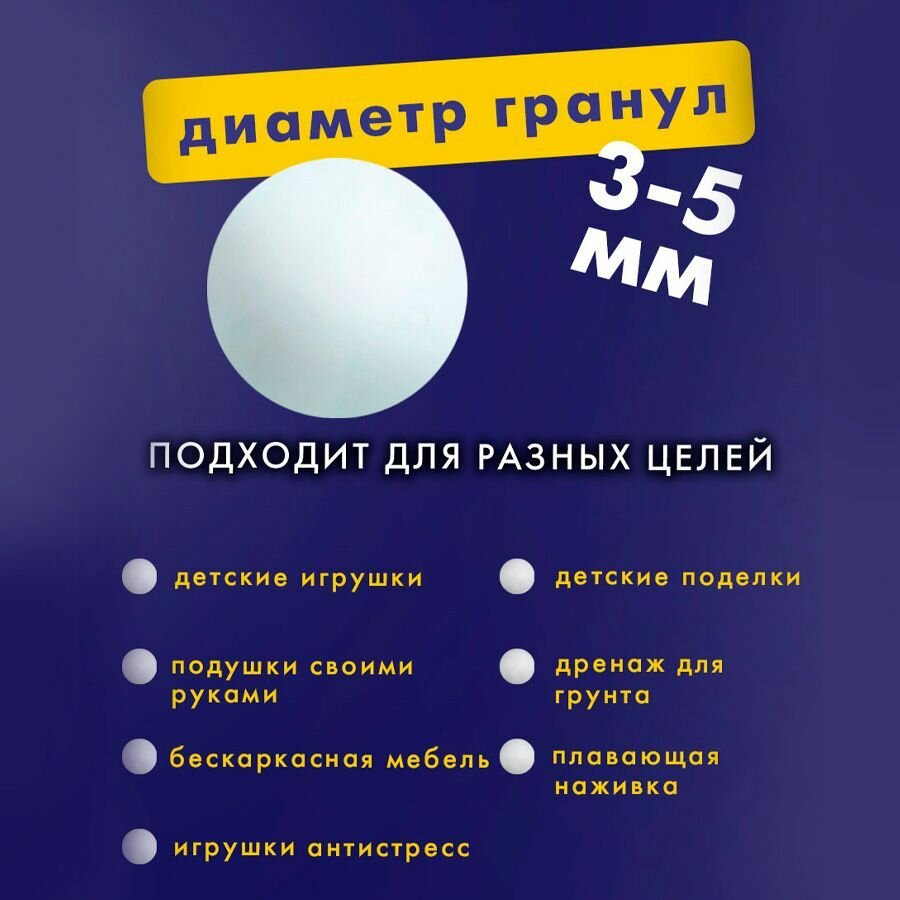 Наполнитель для кресла-мешка, Пенополистирол, 500 л