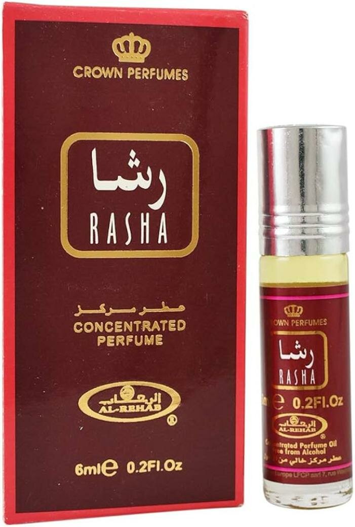 Al-Rehab Concentrated Perfume RASHA (Масляные арабские духи расха Аль-Рехаб), 6 мл.