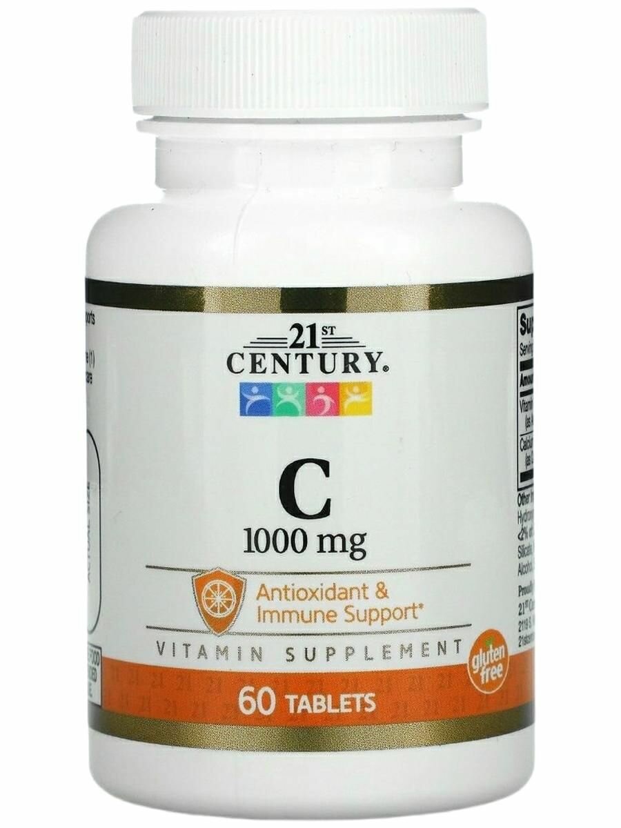 21st Century, Vitamin C, 1000 mg, Витамин С, 1000 мг - 60 таблеток