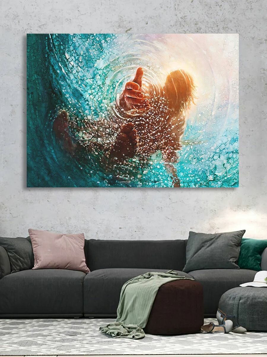 Картины на стену для интерьера, Иисус Христос , 60х80 см.