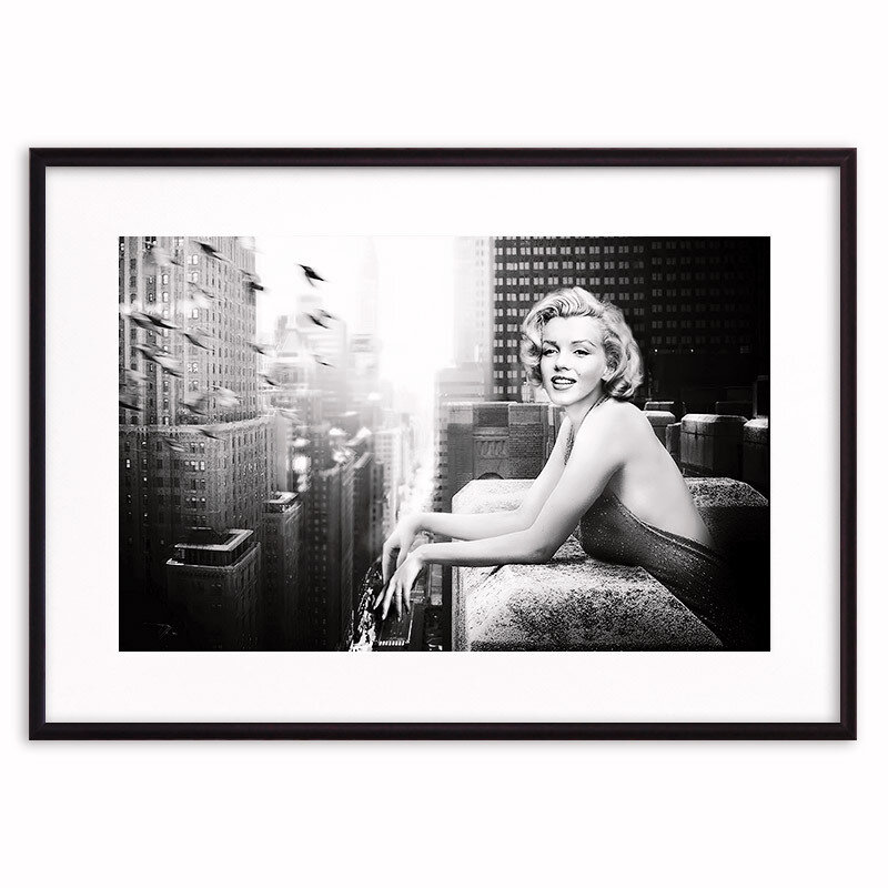 Постер в рамке Мерилин Монро Манхэттен, 40х60 см