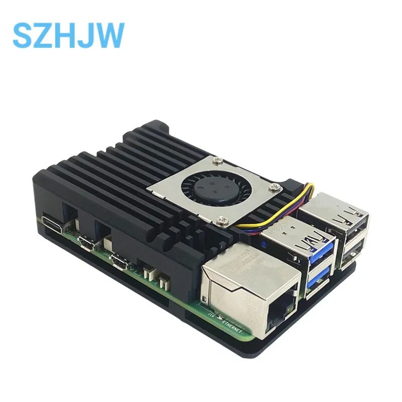 Корпус для Raspberry Pi 5 с вентилятором SZYTF Single fan blower