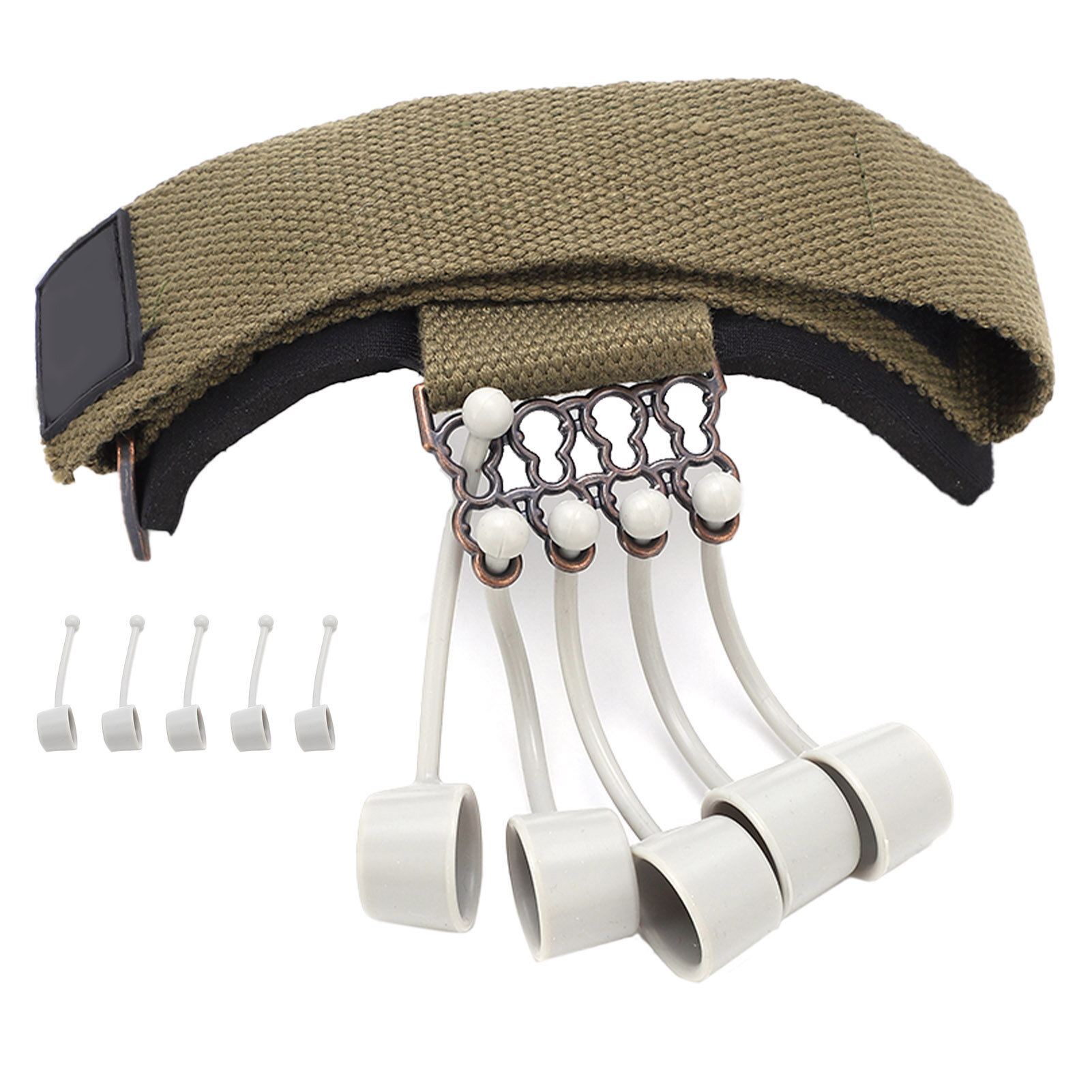 Тренажер для сгибания и разгибания пальцев, для реабилитации пальцев и упражнений йоги для рук. Зеленый, 20 фунтов.